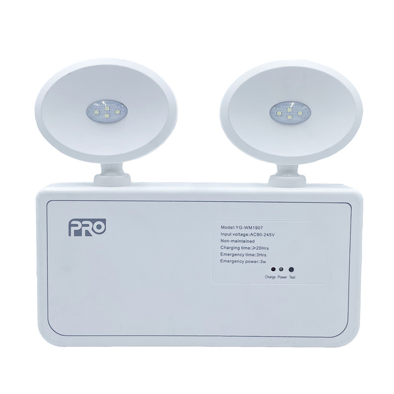 YH-1907 Emergency Dual Head light ABS Hot sale Anti-fire PP V2 +Steel Board Surface Rechargeable ...